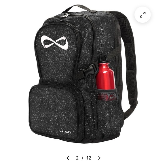 NFINITY | Bags | Nfinity Black Sparkle Cheer Backpack | Poshmark